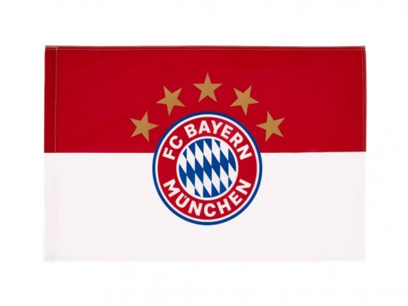 Fahne Logo 5 Sterne 90x60cm FC Bayern München 28327